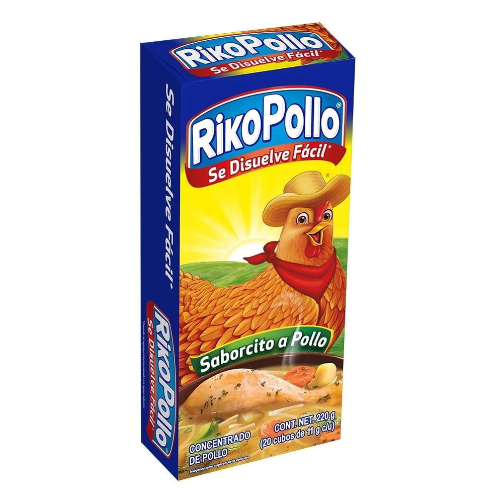 Caldo de pollo Riko Pollo en cubo 20 piezas | Walmart en línea
