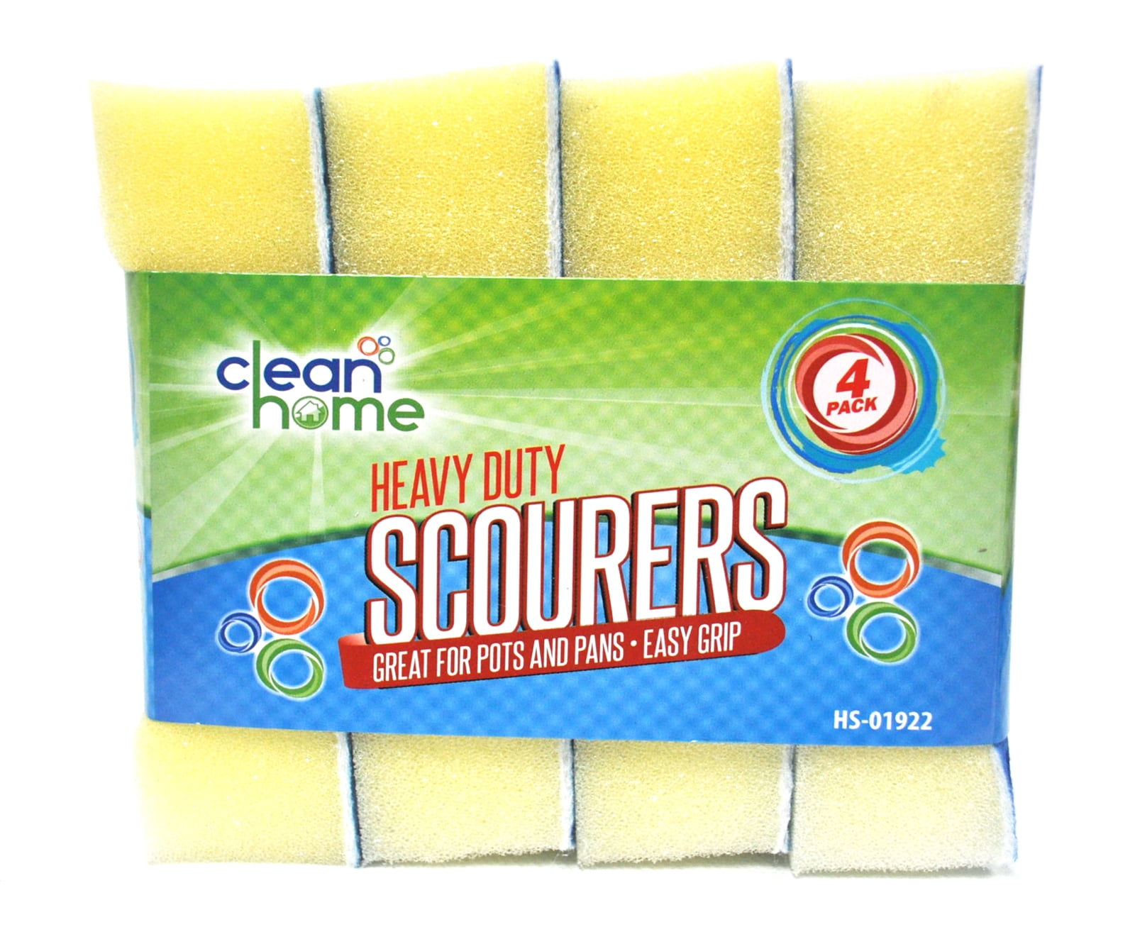 Clean Home Heavy Duty Scourers 4 Pack - Walmart.com