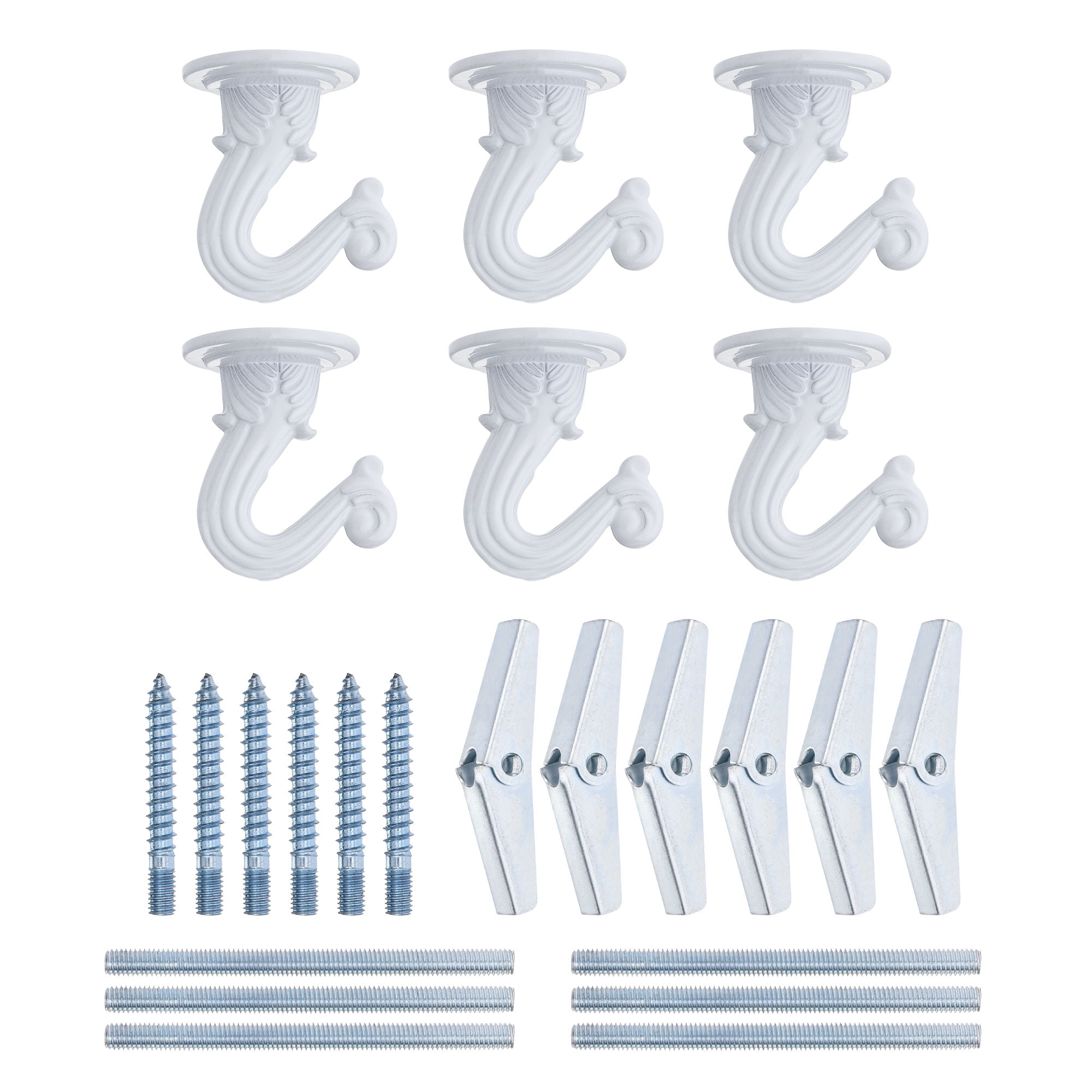 Click here for Unique Bargains Ceiling Hooks Zinc Alloy White 29x... prices