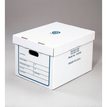 Recycled Heavy-Duty Record Storage Box, Letter/legal Files, Kraft/green ...