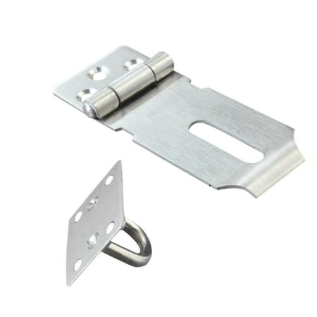Padlock Hasp Door Gate Clasp Lock, Stainless Steel Sturdy Gate Loop ...