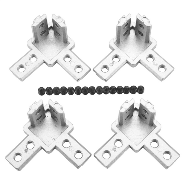 3-Way End Corner Bracket Connector for T slot Aluminum Extrusion ...