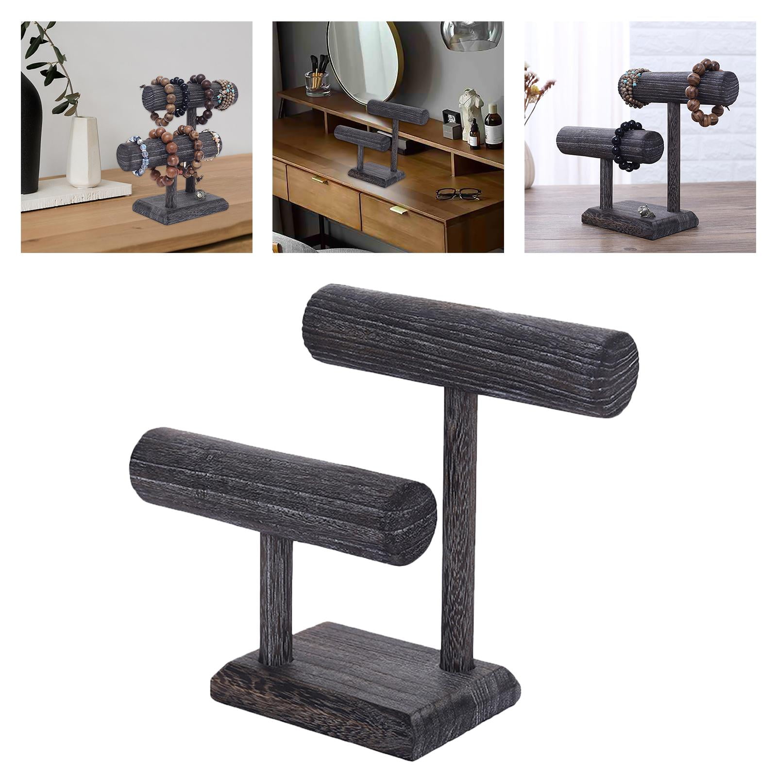 Soporte de estante de exhibición de Brazalete de 2 niveles Organizador ...