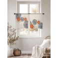 Boho Orange Cream Sheer Curtains for Living Room Bedroom Geometric ...