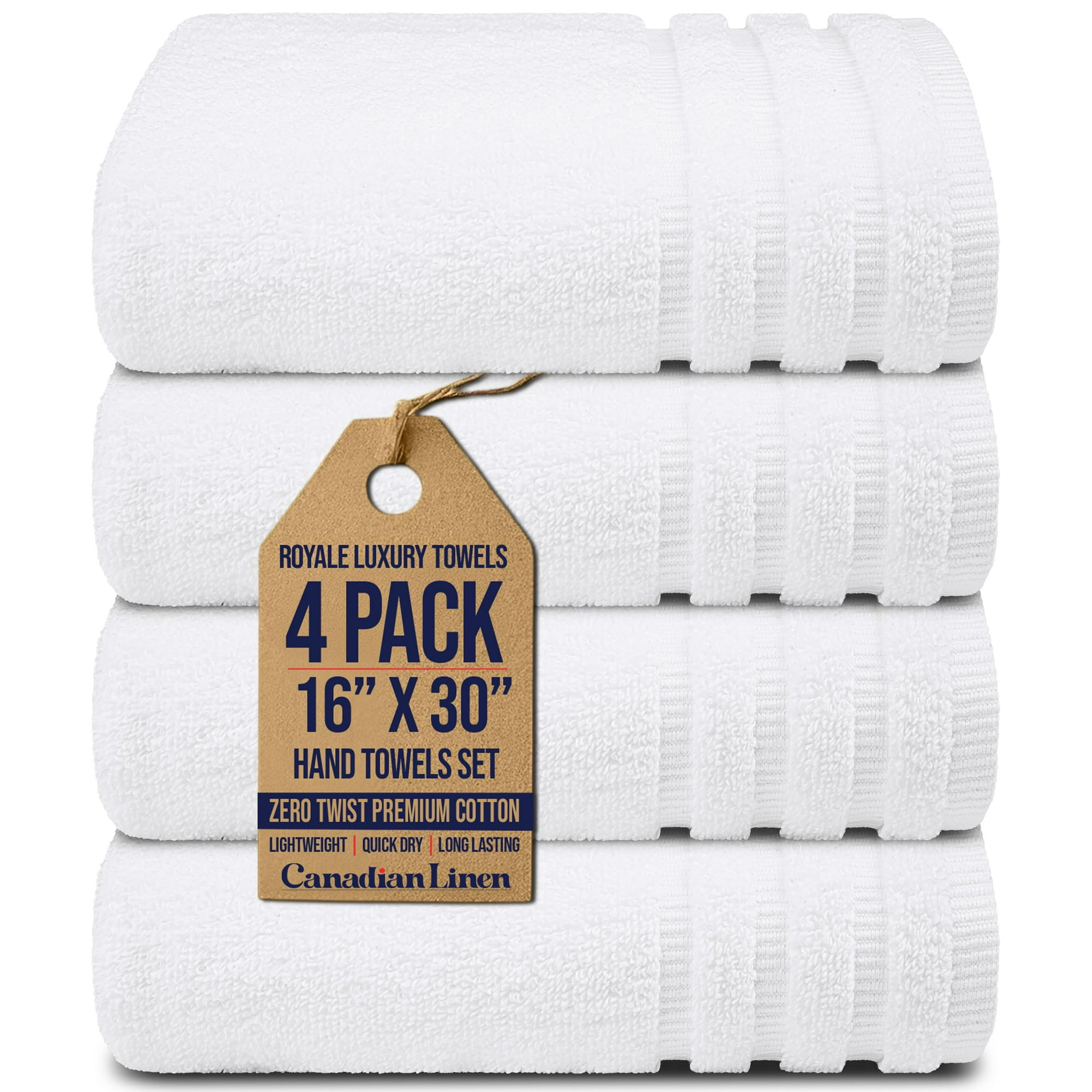 Click here for Canadian Linen Royale Hand Towels Set  16X30  4 Pa... prices