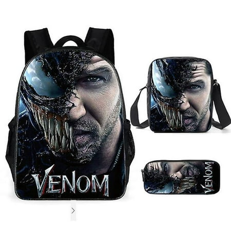 Venom School Bag Anime Notebook Laptop Backpack School Bag Messenger ...
