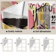 Abstract Art Swag Curtains for Living Room/Bedroom, Pink Yellow Collage ...