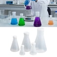 5Pcs Clear Graduated Flasks Triangular Laboratory with Leakproof Lid ...
