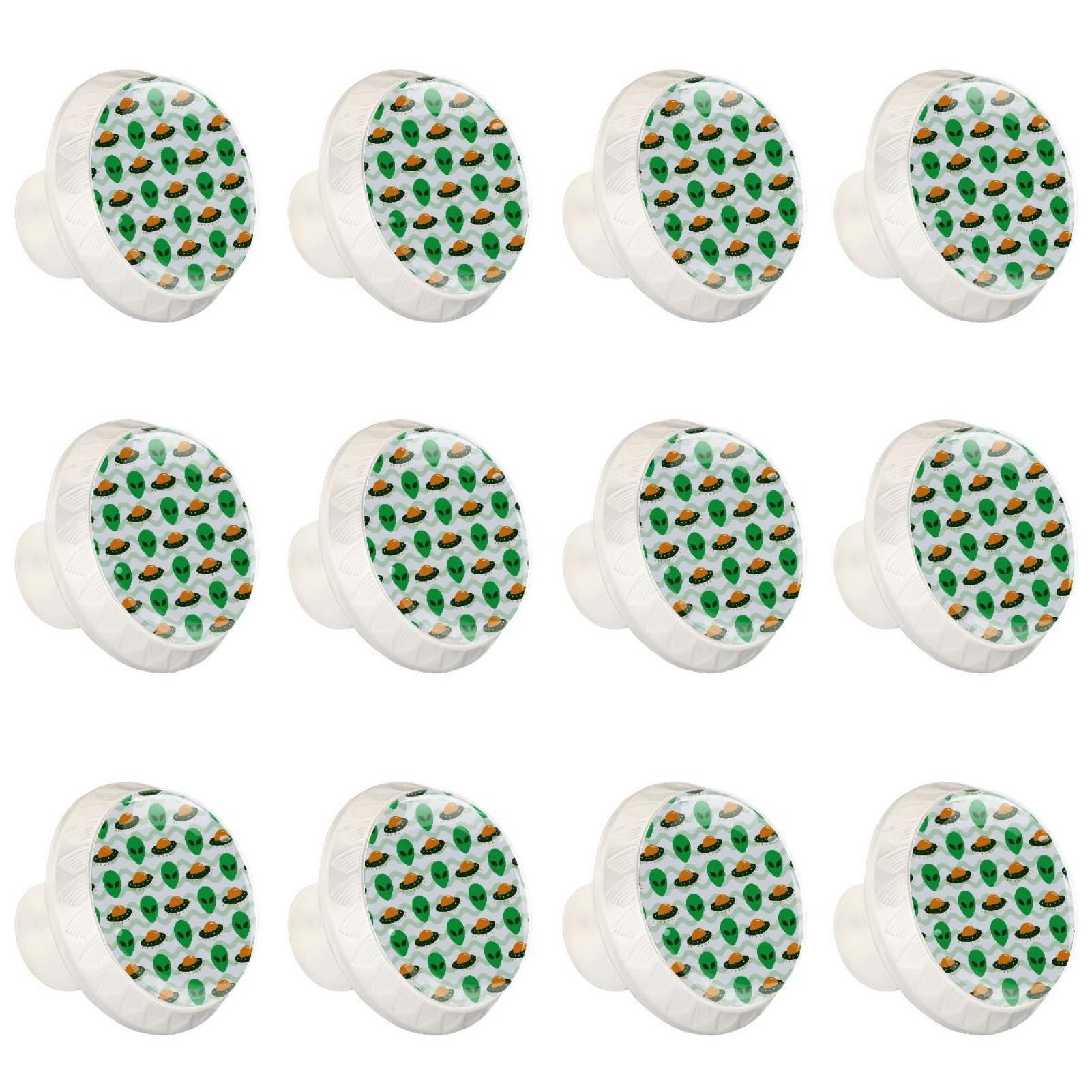 12 Pcs Alien Invasion Spaceship Knobs for Kitchen Cabinet Cupboard ...