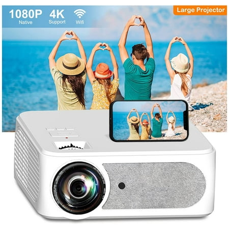 Native 1080P Home Projector 9500Lux Home Theater Video Projector ...