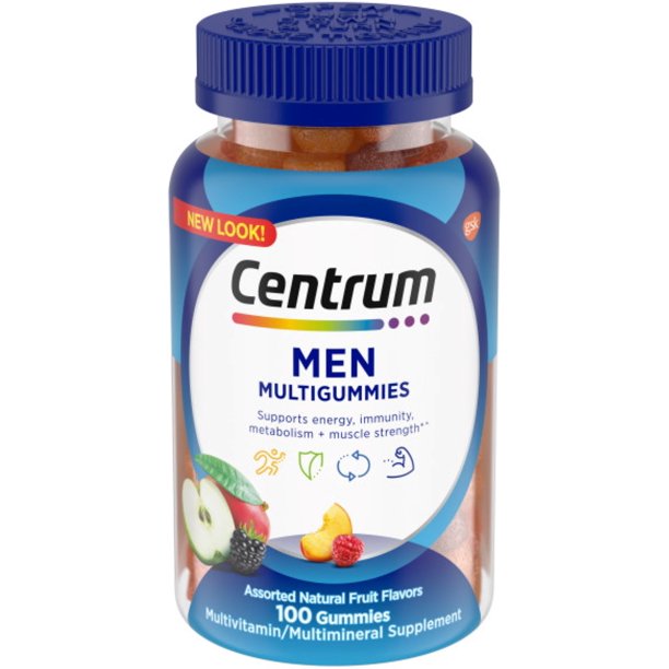 4 Pack - Centrum MultiGummies Gummy Multivitamin for Men, - Walmart.com