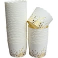 50-Pack Paper Baking Cups, Greaseproof Disposable Cupcake Muffin Liners ...
