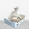 Lingstar Disposable Cat Litter Box, Foldable Cardboard, Waterproof ...