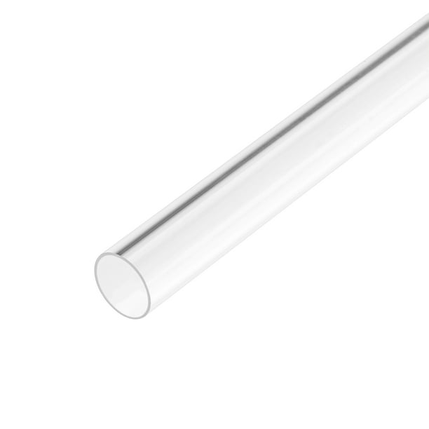 Unique Bargains 2pcs Clear Rigid PVC Pipe 3/8"(9mm) ID x 1.3ft 0.02 ...