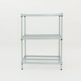 Design Ideas MeshWorks 3-Tier Metal Storage Shelving Unit Rack, Silver ...