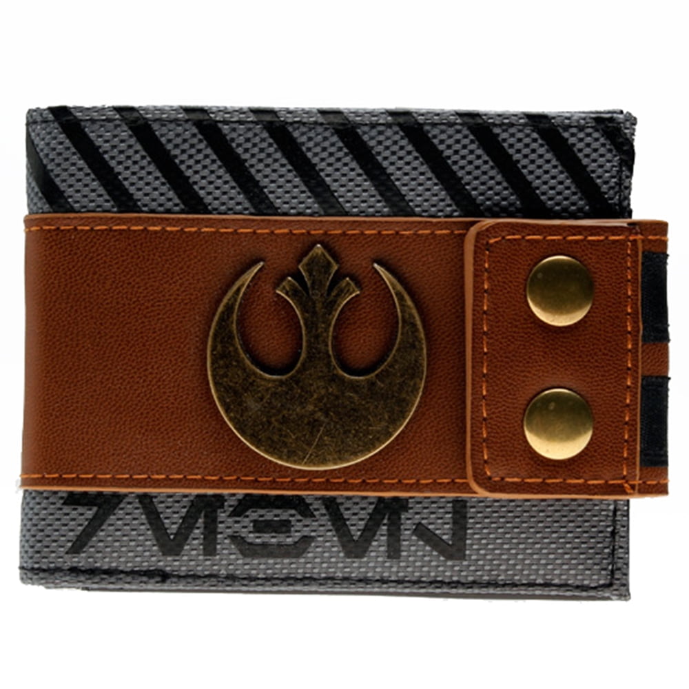 Star Wars Bifold Wallet - Large Rebel Buckled Wallet - Walmart.com