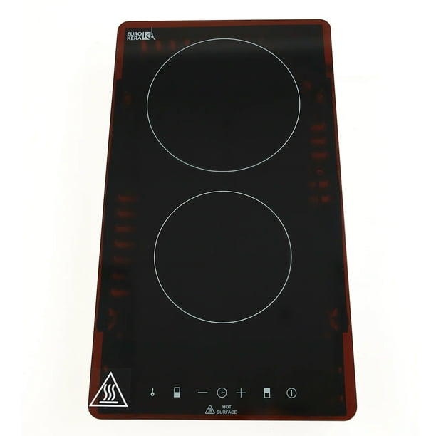 Avanti Dual Burner Electric Cooktop with Glass Surface & 9 Power Levels ...