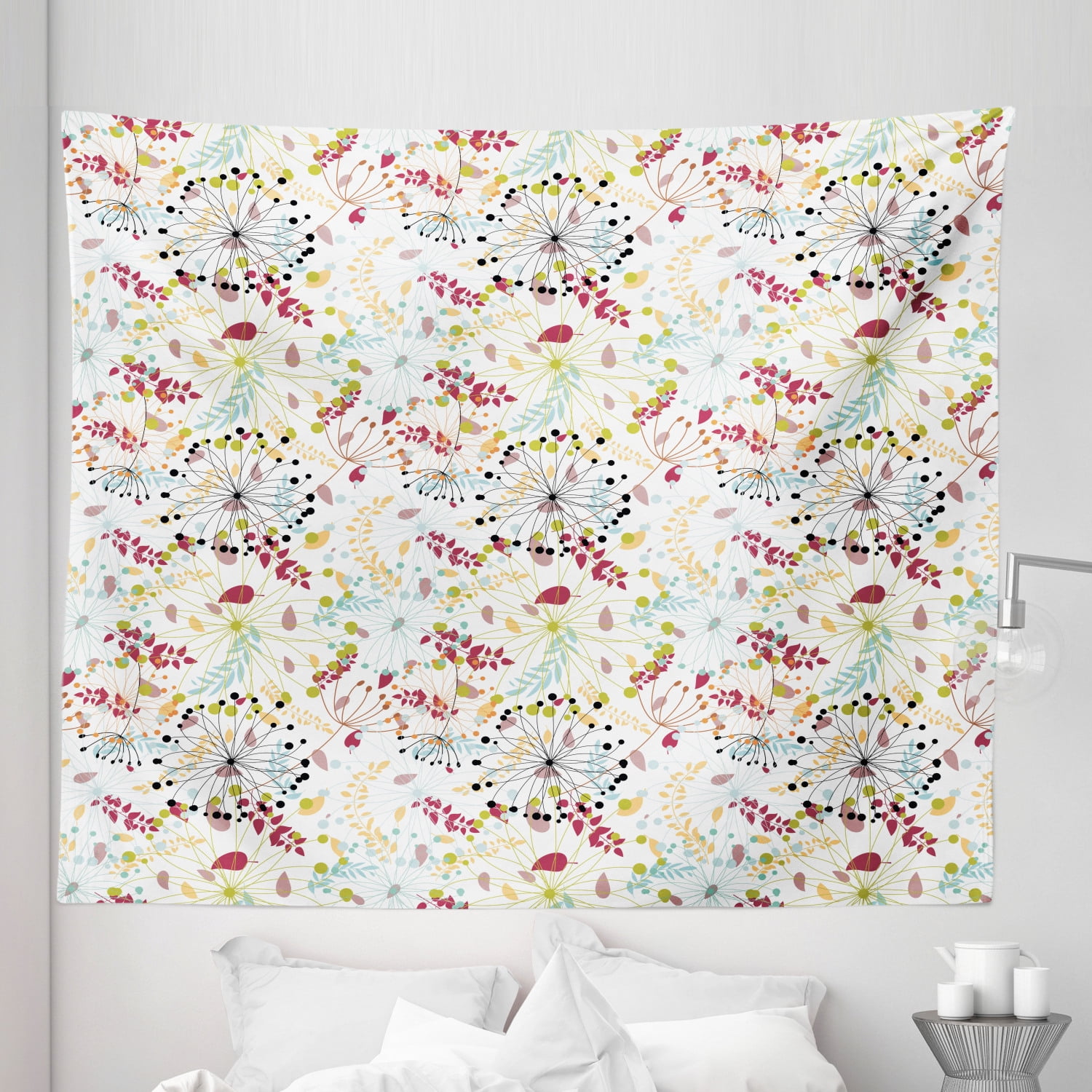 Floral Tapestry, Spring Petals Botanical Nature Inspired Beauty ...