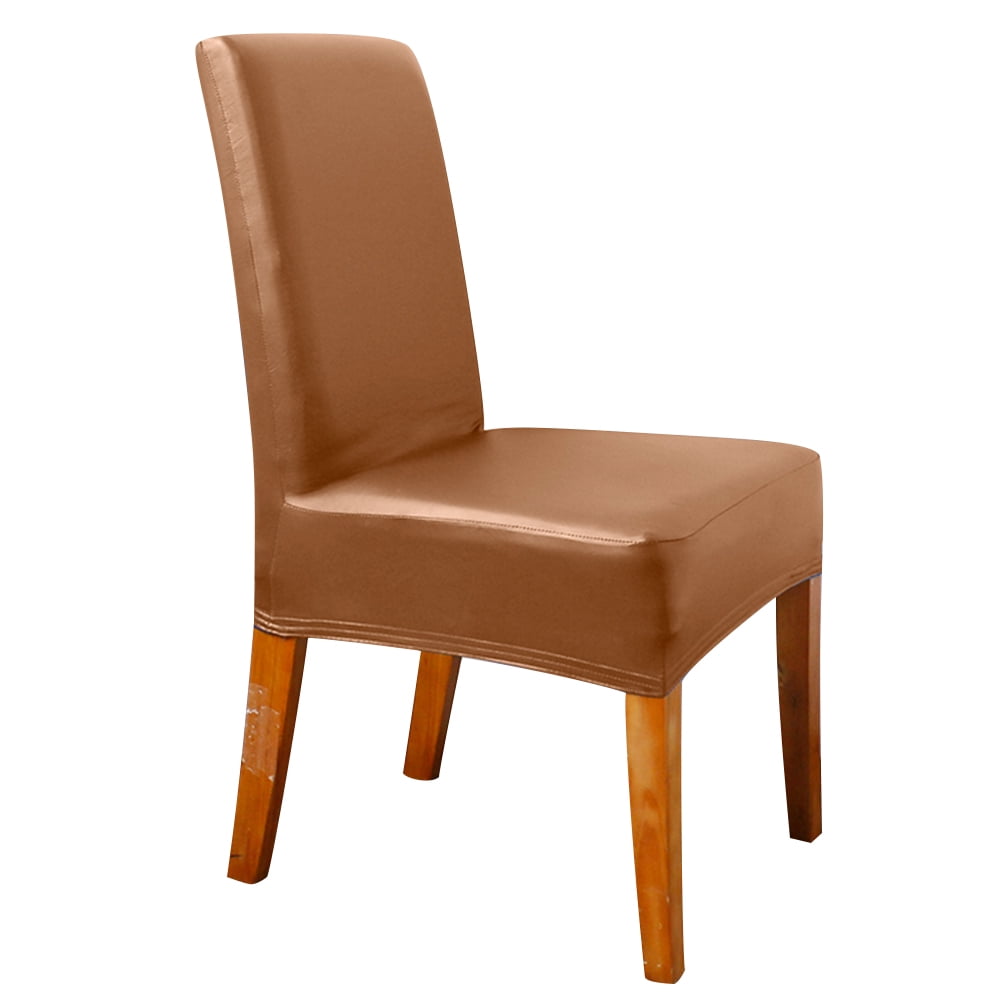 DYstyle PU Stretch Waterproof Short Dining Room Chair Slipcover ...