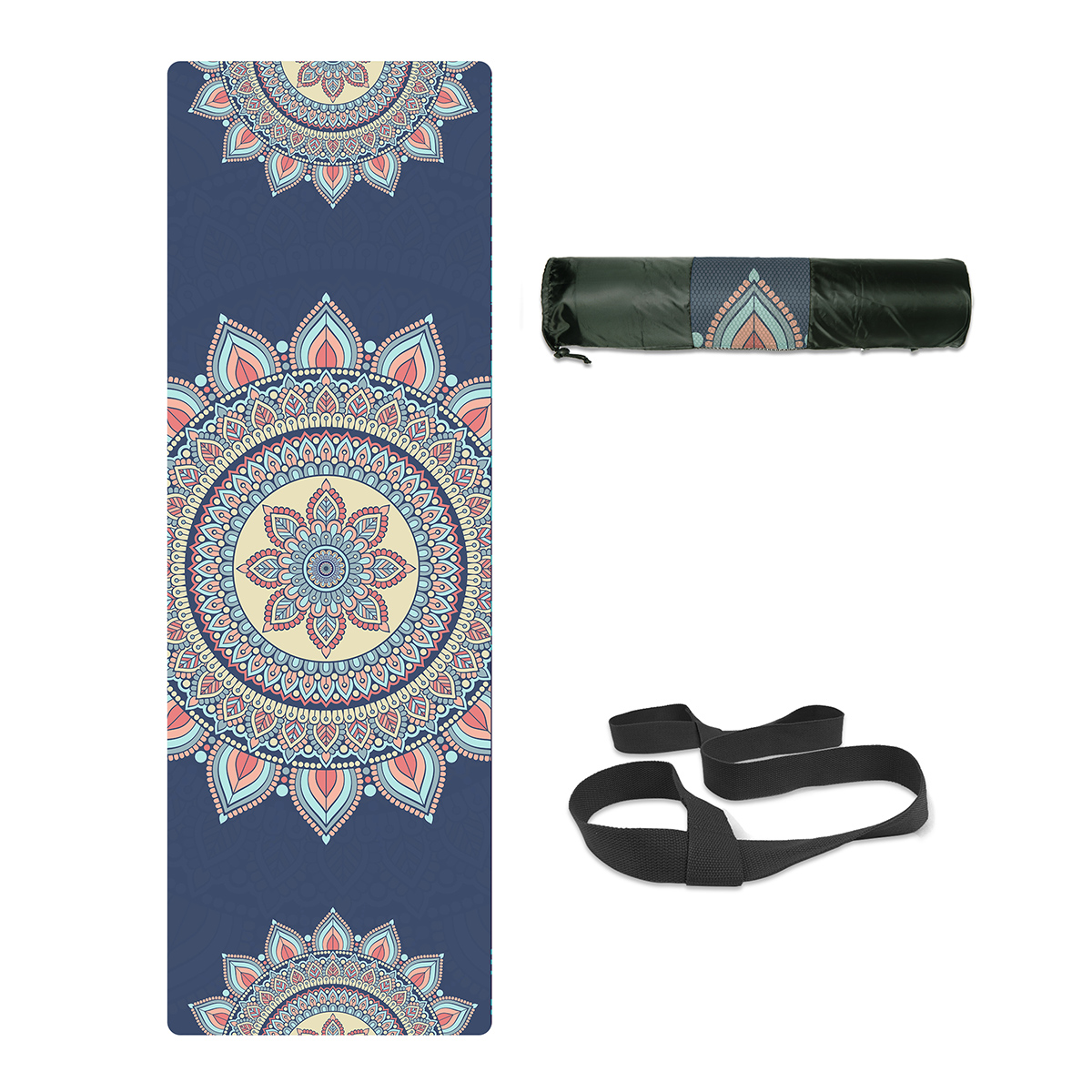 Zeronic Yoga Mat Premium Printing Non Slip Exercise & Fitness Mat for ...