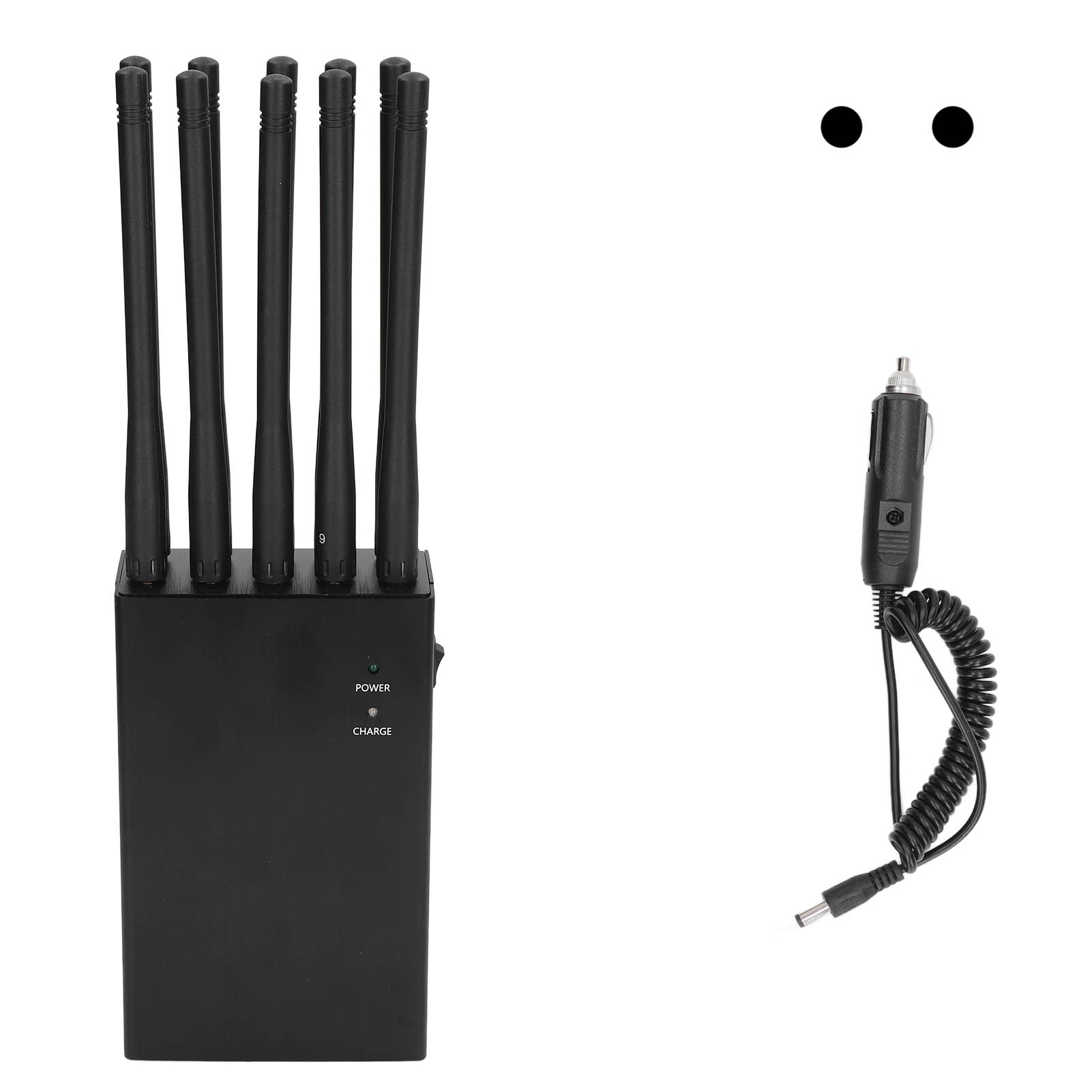 Full Band Signal Blocker Handheld 10 Way 15m Range Independent Control ...