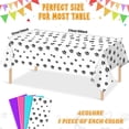 4 Pack Paw Print Plastic Tablecloths Disposable Rectangle Table Covers ...