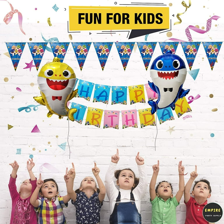 Shark Birthday Banner