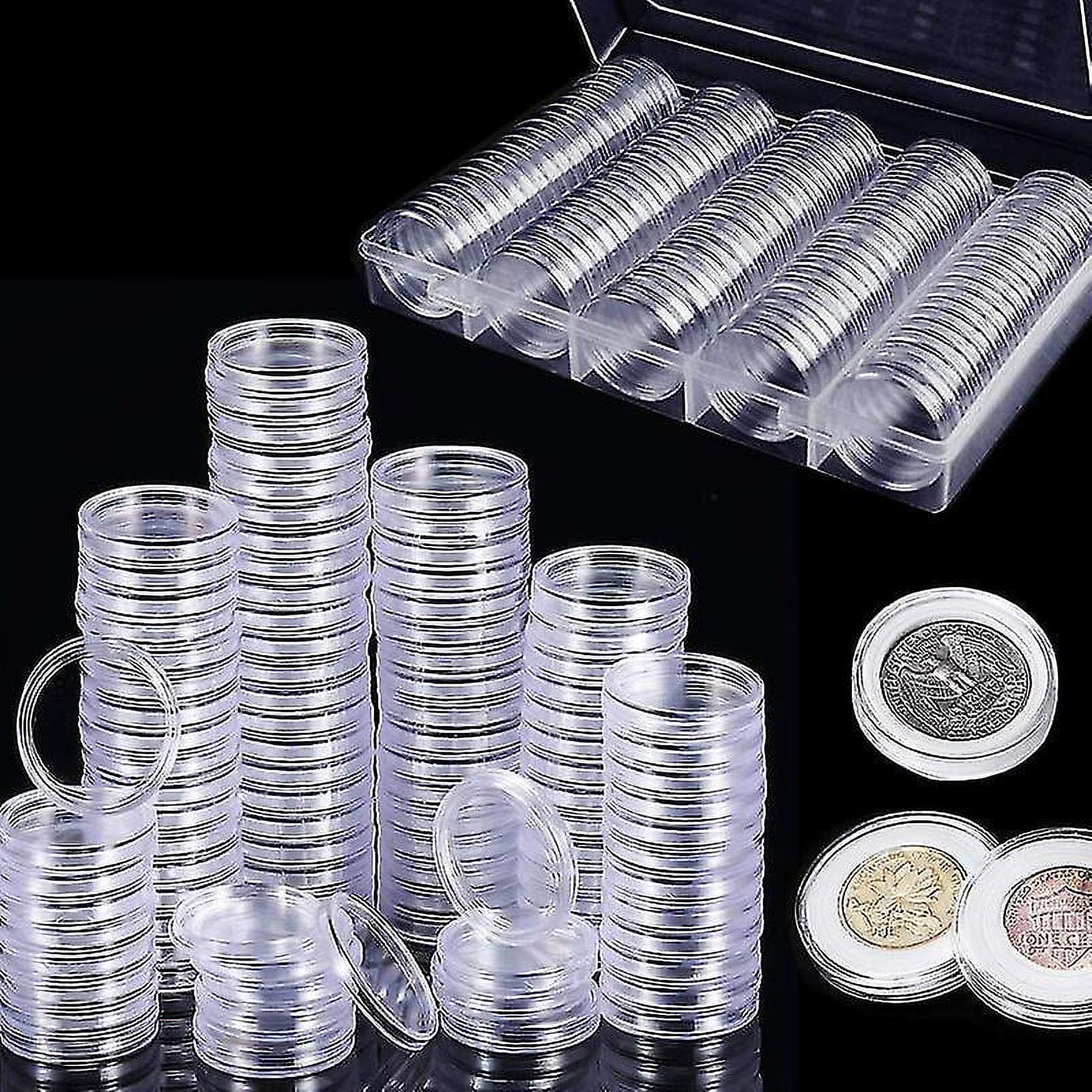 Click here for Vorcoy 100pcs Plastic Coin Capsules Coin Collectio... prices