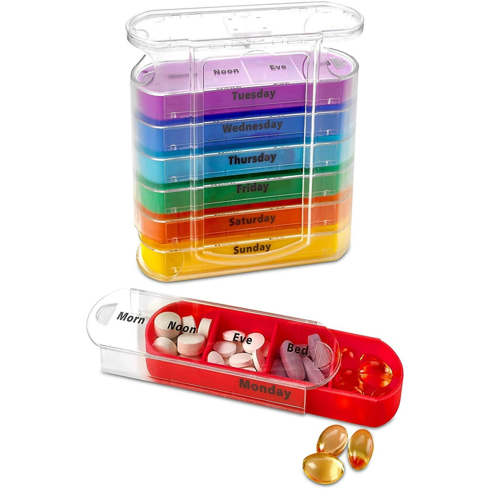 Click here for Hotelus Weekly Pill Organizer  Four Times-A-Day  1... prices
