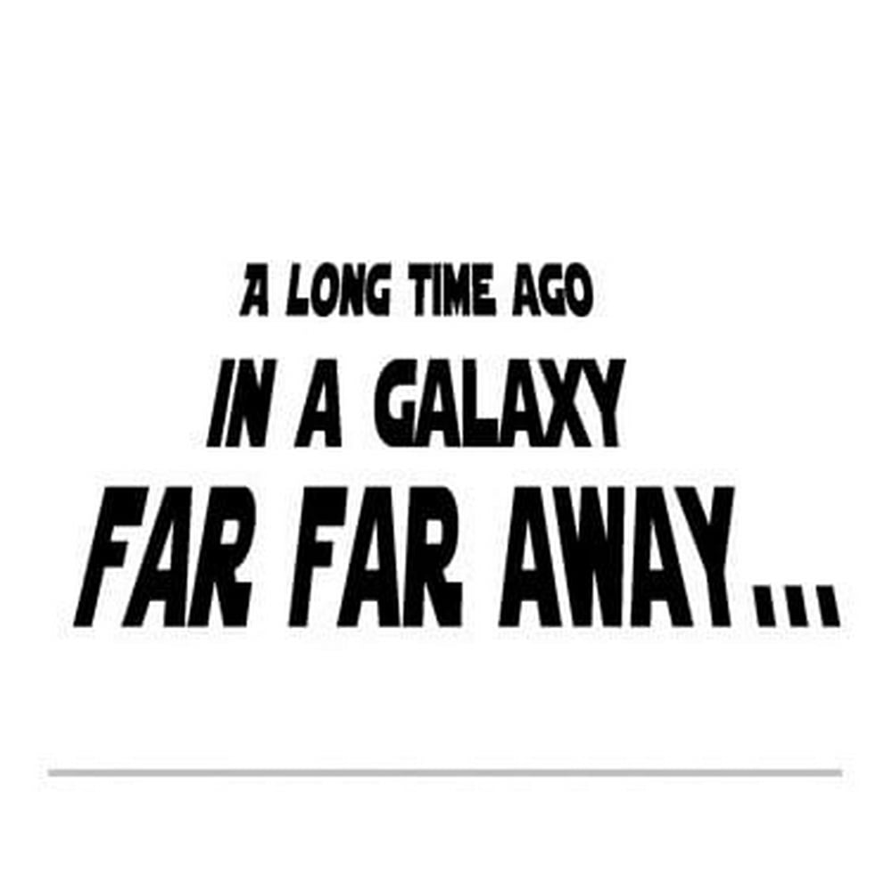 Galaxy Far Away Star Wars Inspired Decal Sticker | 6-Inches By 2.8 ...