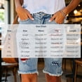 American Flag Shorts for Women Ripped Jean Bermuda Shorts 250th ...