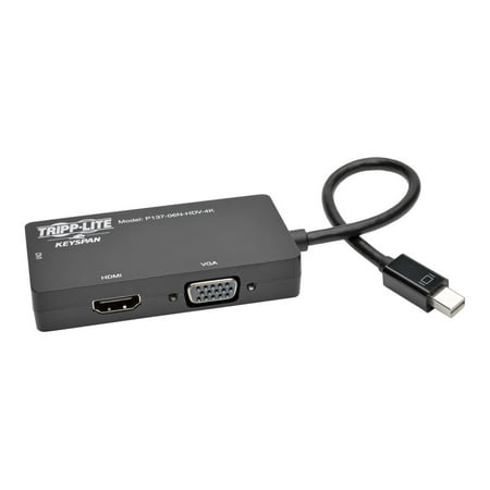 Tripp Lite 6in Mini DisplayPort to VGA / DVI / HDMI Adapter Converter ...