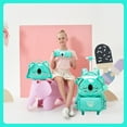 Rolling Backpacks for Girls Roller Kids Backpack with Lunch Box Pencil ...