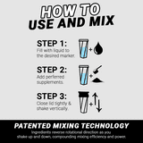 Helimix Portable Vortex Blender Shaker Bottle 28oz White Pre-Workout ...