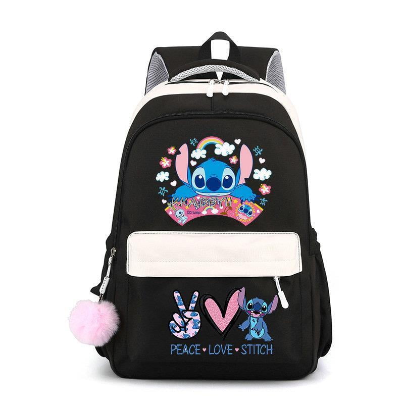 Lilo And Stitch-mochila escolar de dibujos animados para adolescentes ...