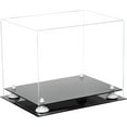 Versatile Clear Display Case - Large Rectangle Box with White Risers 14 ...