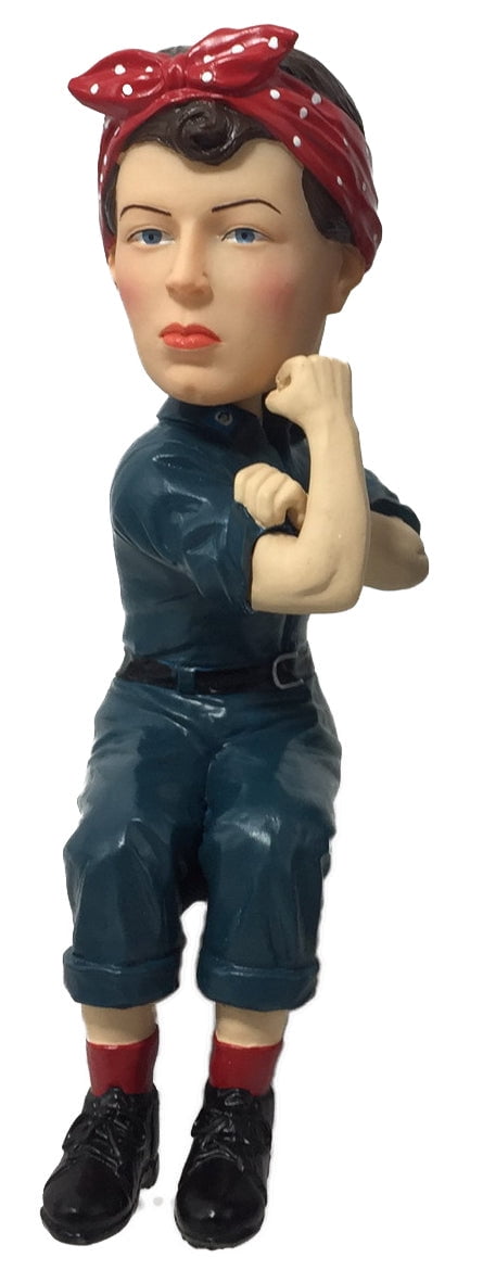 Rosie The Riveter - Light Skin Mantle Mates Sitting Patriotic USA ...