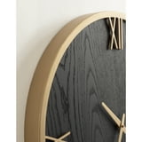 Kate and Laurel Pronte Modern Round Wood and Metal Wall Clock, 22 Inch ...