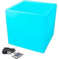 Hullaballoo 20-Inch LED Light Cube Decorative Glow Furniture Waterproof ...