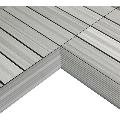 New TechWood UltraShield QuickDeck 2" x 12" Composite Deck Tile Inside ...