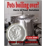 JBK Pottery, Ceramic Pot Minder, Set of 2, Prevents Boil Overs ...