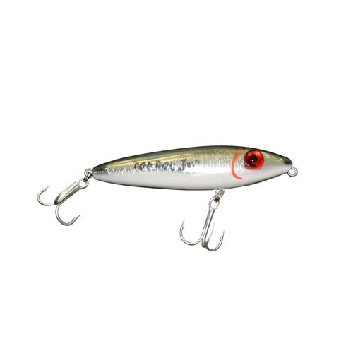 Mirrolure Top Dog Jr. Fishing Lure, Green, White & Silver, M84MR-18 ...