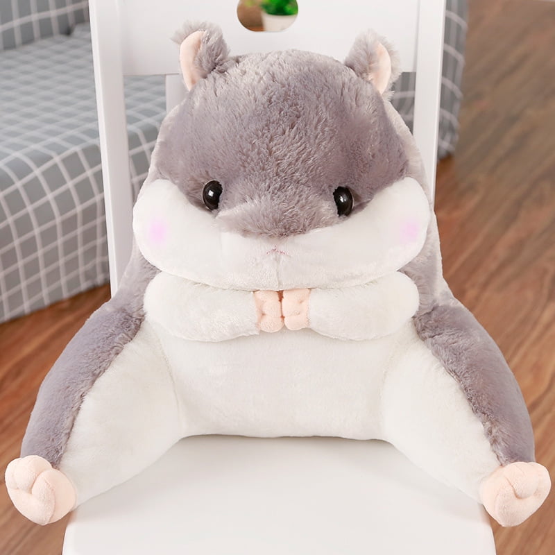 Hamster Shaped Plush Lumbar Pillows Chair Back Cushion Waist Rest ...