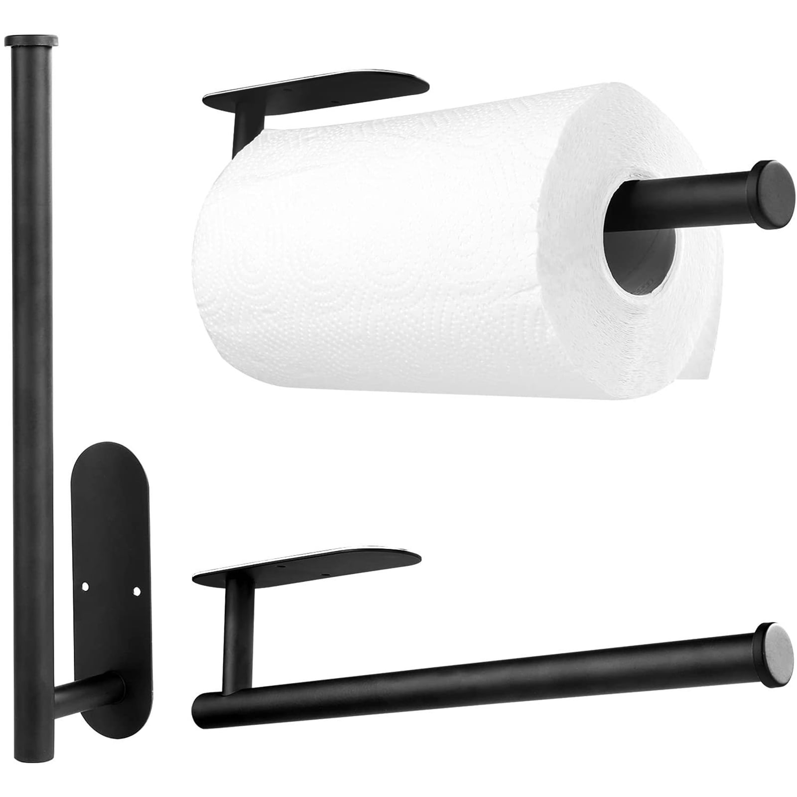 Askito Black Paper Towel Holder Wall Mount Stainless Steel Paper Towel