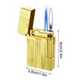 Bxaolu Metal Lighter, Side Wheel Frosted Lighter, Refillable Butane ...
