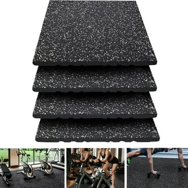 FlooringInc Premium Workout & Exercise Gym Mat, Thick Rubber, High ...