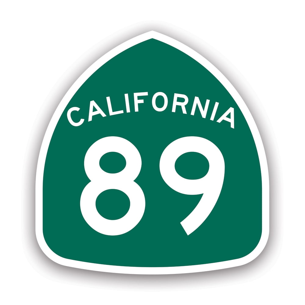 California State Route 89 Sticker Decal - Self Adhesive Vinyl ...