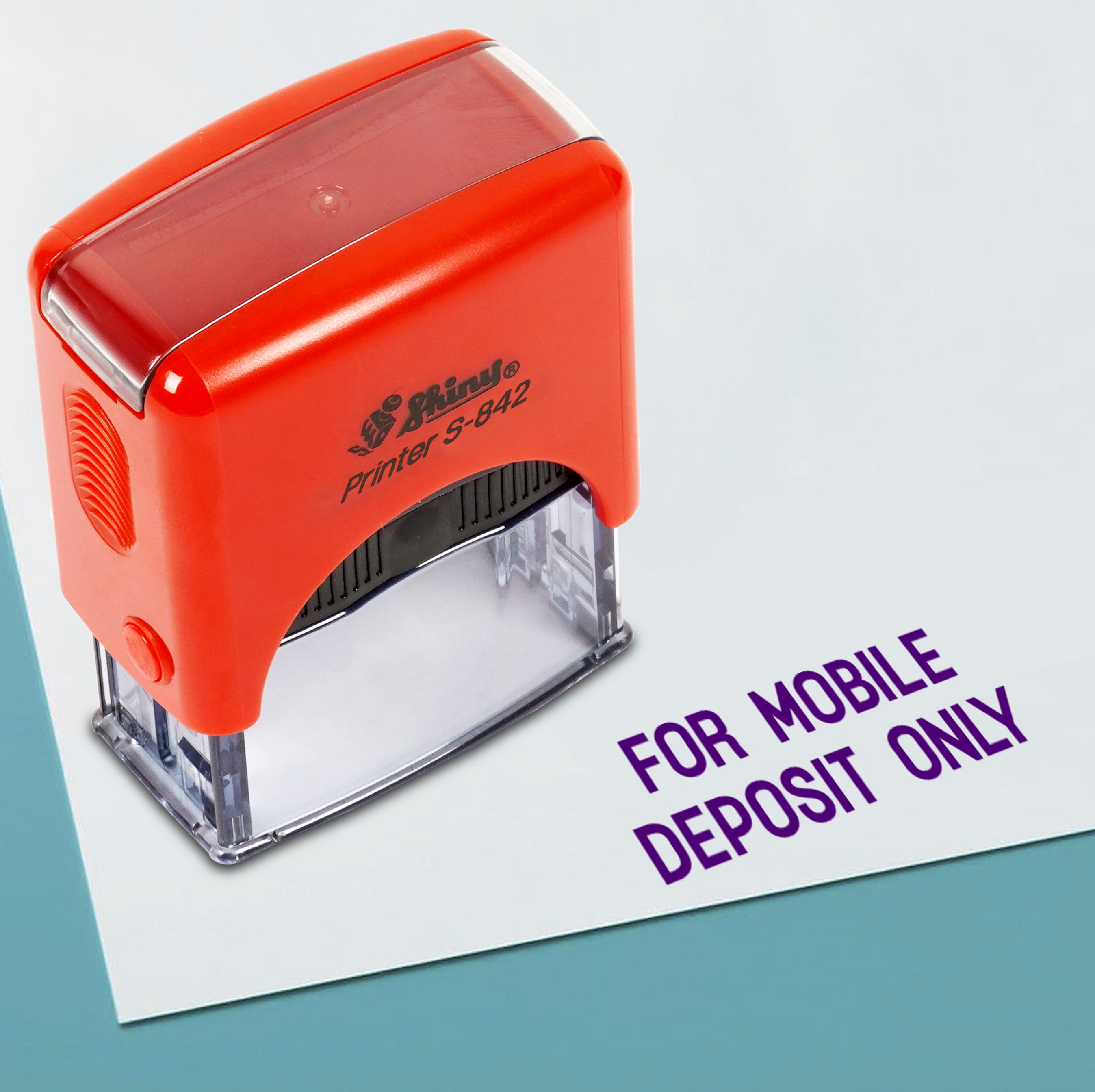 Printtoo For Mobile Deposit Only Self Inking Rubber Stamp Pre,Inked ...