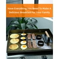 Shinestar 6-Piece Griddle Breakfast Kit, Bacon Press, Pancake Dispenser ...
