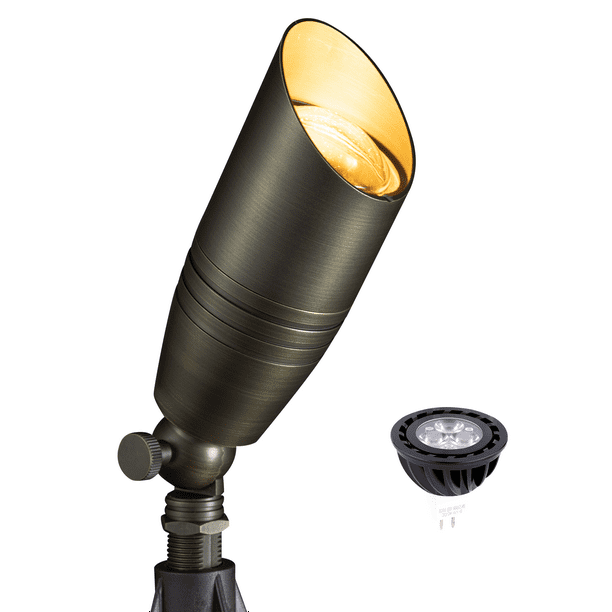 Gardenreet Solid Brass Landscape Spotlight,12V Low Voltage Uplight ...
